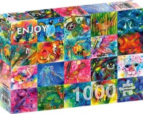 ENJOY Puzzle Kouzlo zvířat / 1000 dílků / od 14 let