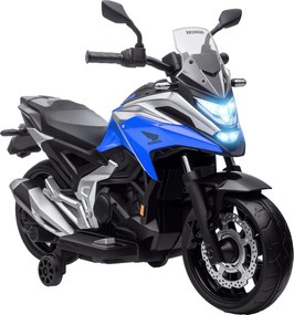 Dětská elektrická motorka AIYAPLAY Honda - Jízda na motorce pro děti od 3 do 6 let s hudbou, světlomety - Elektrické vozidlo s 2 stabilizačními koly -