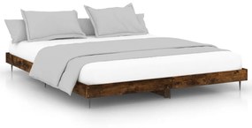 Rám postele kouřový dub 180 x 200 cm kompozitní dřevo,  832226