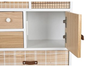 DKD Home Decor Bílý příborník z přírodního dřeva - rozměry 95 x 26 x 67,5 cm