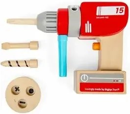 Bigjigs Toys Dřevěná vrtačka / od 3 let