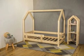 MAXIDO Dětská postel domeček Snílek - dva šuplíky 180x80 Přírodní