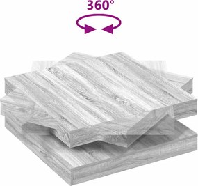 Konferenční stolek otočný o 360º šedý sonoma 90x90x34,5 cm 3321356