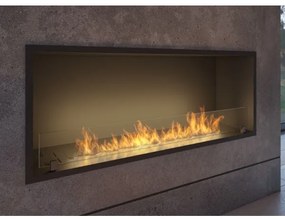 InFire - Vestavěný BIO krb 49,4x124,4 cm 6kW černá