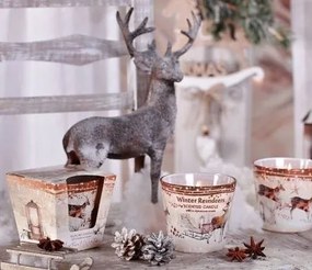 Vonná svíčka ve skle vánoční WINTER REINDEERS 115 g (Bartek Candles)