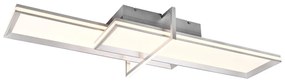 Trio 672110505 led přisazené stropní svítidlo charleston 1x21w+12w | 2600lm+1600lm | 3000k - hliník