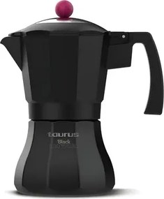 Taurus Black Moments KCP9006l černá / Konvička moka / 6 šálků / hliník