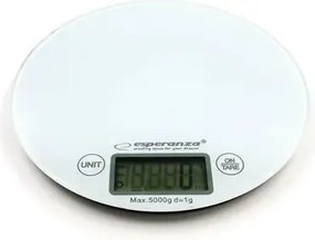 Esperanza EKS003W Mango kuchyňská váha bílá / max hmotnost 5 kg / indi
