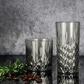 Skleněná nápojová sklenička Water Grey M – 300 ml