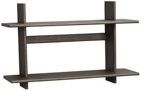 ROWICO Nástěnná police WESTLOCK 75x48 cm tmavě hnědá