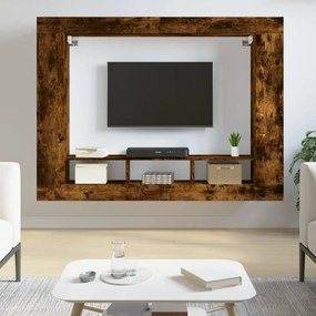 TV skříňka kouřový dub 152 x 22 x 113 cm kompozitní dřevo