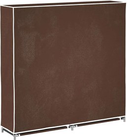 Látkový botník s potahem 45 x 150 x 176 cm hnědý 240494