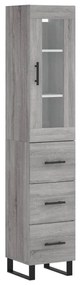 Skříň highboard šedá sonoma 34,5 x 34 x 180 cm kompozitní dřevo,  3199263