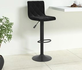 vidaXL Barová židle samet [333717] Barva: Černá