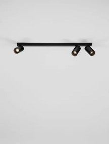 Minimalistické bodové svítidlo Oso 3 Černá