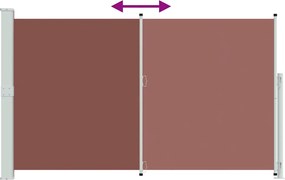 Zatahovací boční markýza 180 x 314 cm hnědá 313402