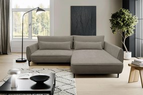 XXXLutz ROHOVÁ SEDAČKA, textil, béžová MID.YOU - Sedací soupravy - 001574005704