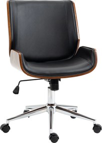 Kancelářská židle Vinsetto s houpací funkcí, ergonomická počítačová židle, výškově nastavitelná kancelářská židle, otočná židle do pracovny, nosnost a
