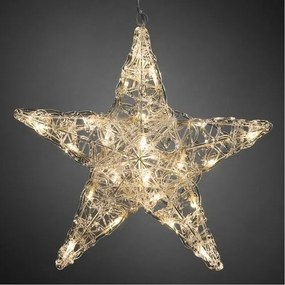 Vánoční 5 cípá hvězda pr. 40 cm, 24 LED
