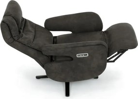 Polohovací křeslo šedé, elektrické TV-C5590 SIL3