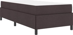 Postel s boxspringem Tmavě hnědá 80 x 200 cm textil 3398818