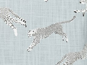 Sada 2 bavlněných polštářů se vzorem geparda 30 x 50 cm šedé ARALES Beliani