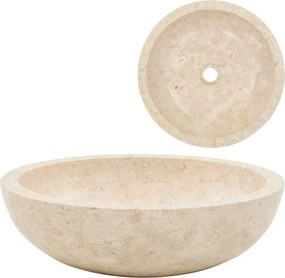 Umyvadlo 40 x 12 cm mramor krémové 142775