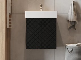 Kingsbath / Lavedo Tessera Black 60 koupelnová skříňka s umyvadlem