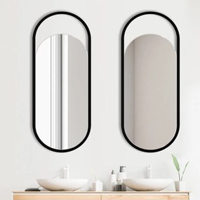 Zrcadlo Meriena Black Rozměr: 40 x 60 cm