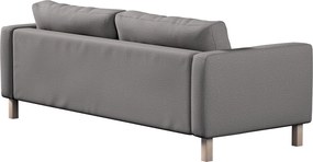 Potah na pohovku IKEA Karlstad, 3-místná, rozkládací barva šedá látka pletený vzor