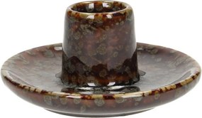 Svícen Single 9x6cm brown