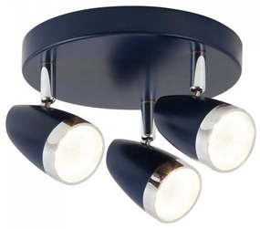 Rábalux Karen 5952 Stropní Svítidla tmavomodrá plast LED - 3 x 4W 840lm 3000K A+
