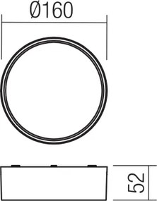 Redo 90496 - LED Venkovní stropní svítidlo URANIA LED/10W/230V 3000K IP65 hnědá