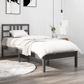 Rám postele bílý masivní dřevo 100 x 200 cm