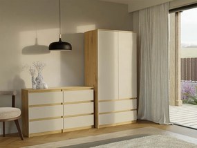 FALCO Komoda Malvína M6 120 dub artisan/kašmír