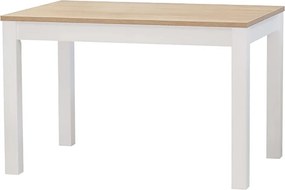 Jídelní stůl CASA MIA VARIANT | 120x80 cm | ROZKLÁDACÍ | bílá/dub sonoma | TOP kvalita | VÝROBA ČR