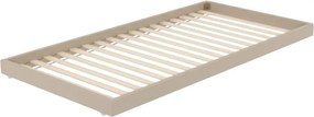 Benlemi Dřevěná výsuvná přistýlka SLEEP pod postel na kolečkách Zvolte barvu: Béžová, Zvolte rozměr: 80x150 cm (pod postel 80x160 cm), Zvolte typ: Pro postel FENCE