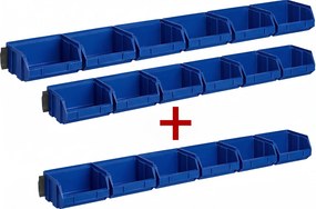 Sada lišty s boxy 2+1 ZDARMA, malé boxy, modrá