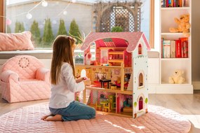 Dřevěný domek pro panenky Pohádková rezidence Eco Toys