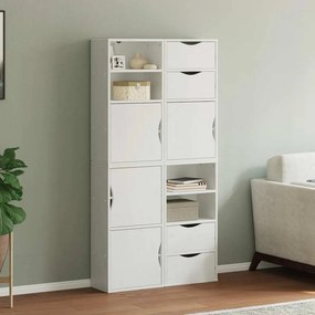 Boční skříňky 4 ks "ODDA" Bílá 40x24x79 cm Borovicový masiv 3365349