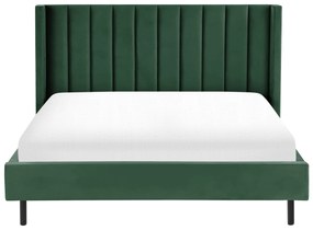 Sametová postel 180 x 200 cm zelená VILLETTE Beliani