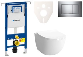 Cenově zvýhodněný závěsný WC set Geberit do lehkých stěn / předstěnová montáž+ WC VitrA VitrA Shift SIKOGES4N6