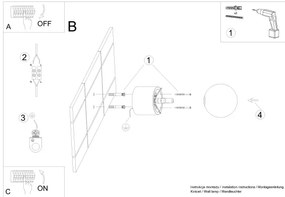 Sollux SL.1192 - Nástěnné bodové svítidlo BOOMO 1xG9/8W/230V