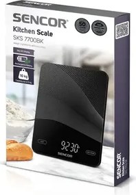 SENCOR SKS 7700BK černá / digitální kuchyňská váha / max. 10 kg / funk