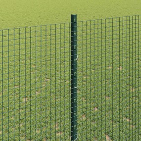 Svařovaná drátěná plotovina s tyčkami 10 x 1,4 m Zelená 3336453