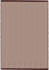 Vínový/v přírodní barvě ručně tkaný vlněný koberec 140x200 cm Talo – noo.ma