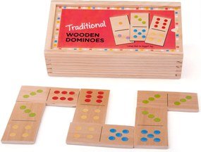 Bigjigs Toys Dřevěné domino, klasické