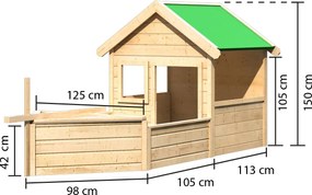 LANIT PLAST, s.r.o. pirátský domek KARIBU JACK 82679 LG1804