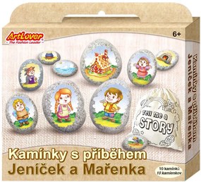 _Ostatní 1_ Kamínky s příběhem pohádky Jeníček a Mařenka kreativní set s 10 kamínky 22960653
