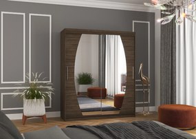 ADRK Furniture Posuvná skříň s zrcadlem BALTIMORE 180 ADRK-SW-BAL-CH-180